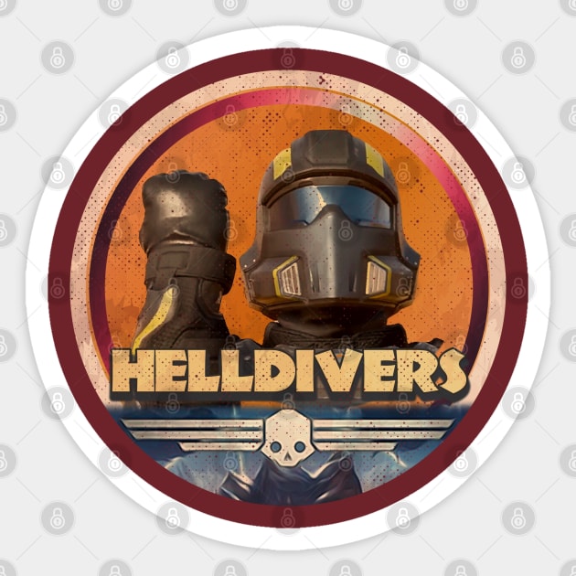 ArtDrawing - HELLDIVERS #7 - Helldivers - Sticker | TeePublic